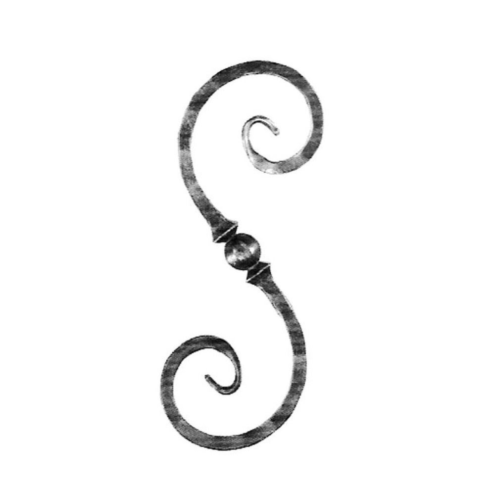 153-AF Adorno hierro forjado en cuadrado - Forja Domingo Torres S.L.